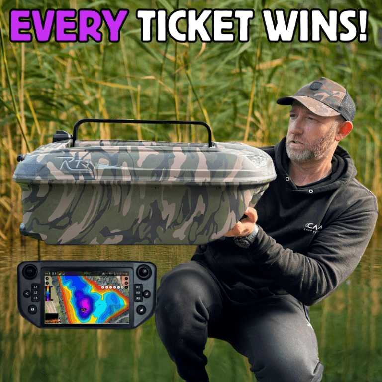WIN a Carplounge RT7 V4 Pro Camolite Bait Boat - EVERY TICKET IS A ...