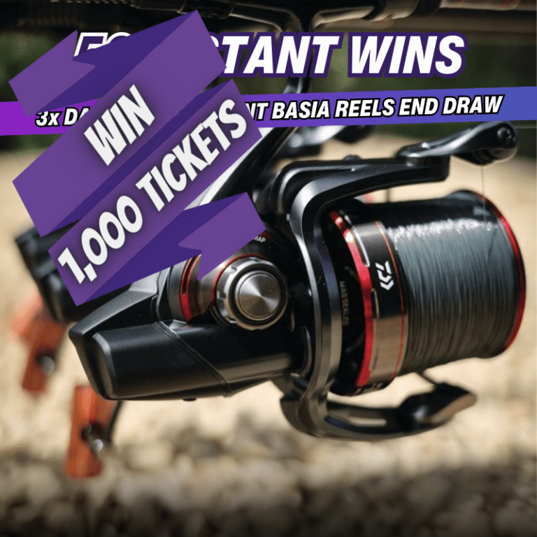 1,000 Tickets for the Daiwa Tournament Basia Reels Instant Win Comp ...