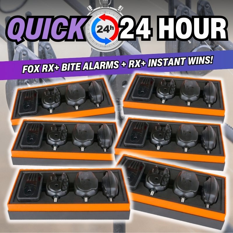WIN a Fox RX+ 3 Rod Bite Alarm Set