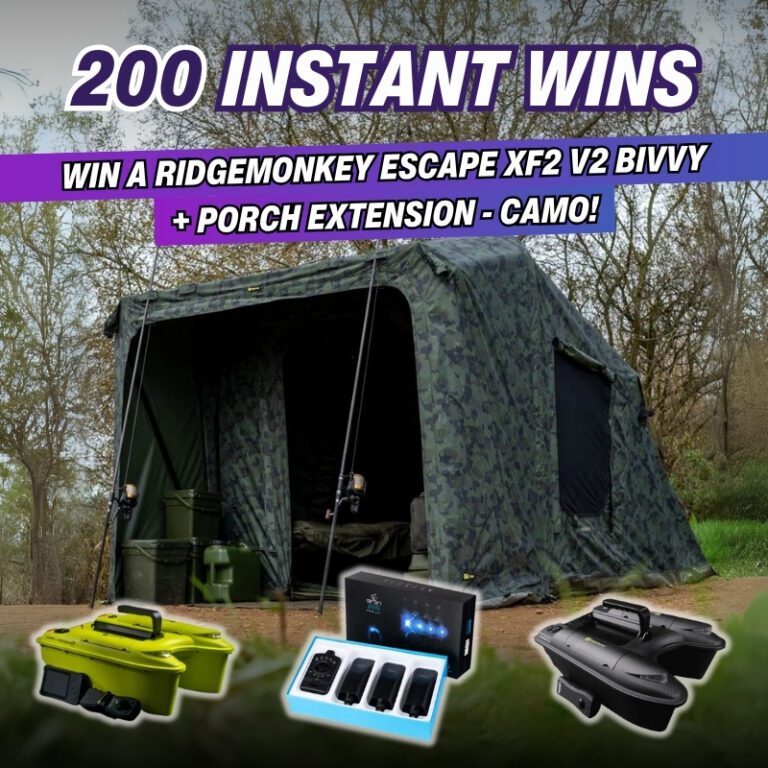 Ridgemonkey Escape XF2 Standard V2 Camo Bivvy and Porch Extension ...