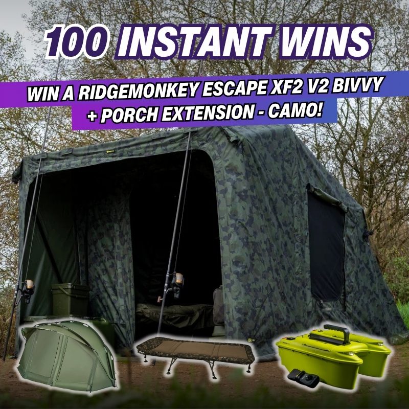 Ridgemonkey Escape XF2 Standard V2 Camo Bivvy and Porch Extension ...