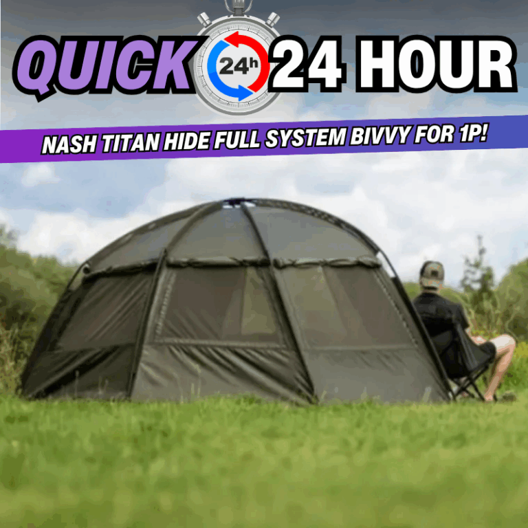 QUICK 24 HOURS - Nash Titan Hide Bivvy Full System - AUTO DRAW ...