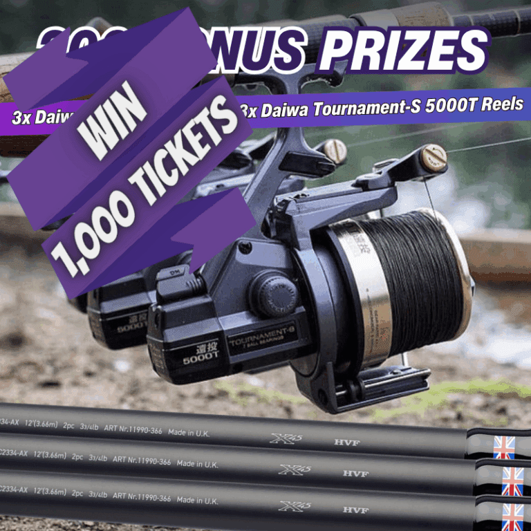 1,000 Tickets for the Daiwa Rod and Reel Combo Instant Win Comp - AUTO ...