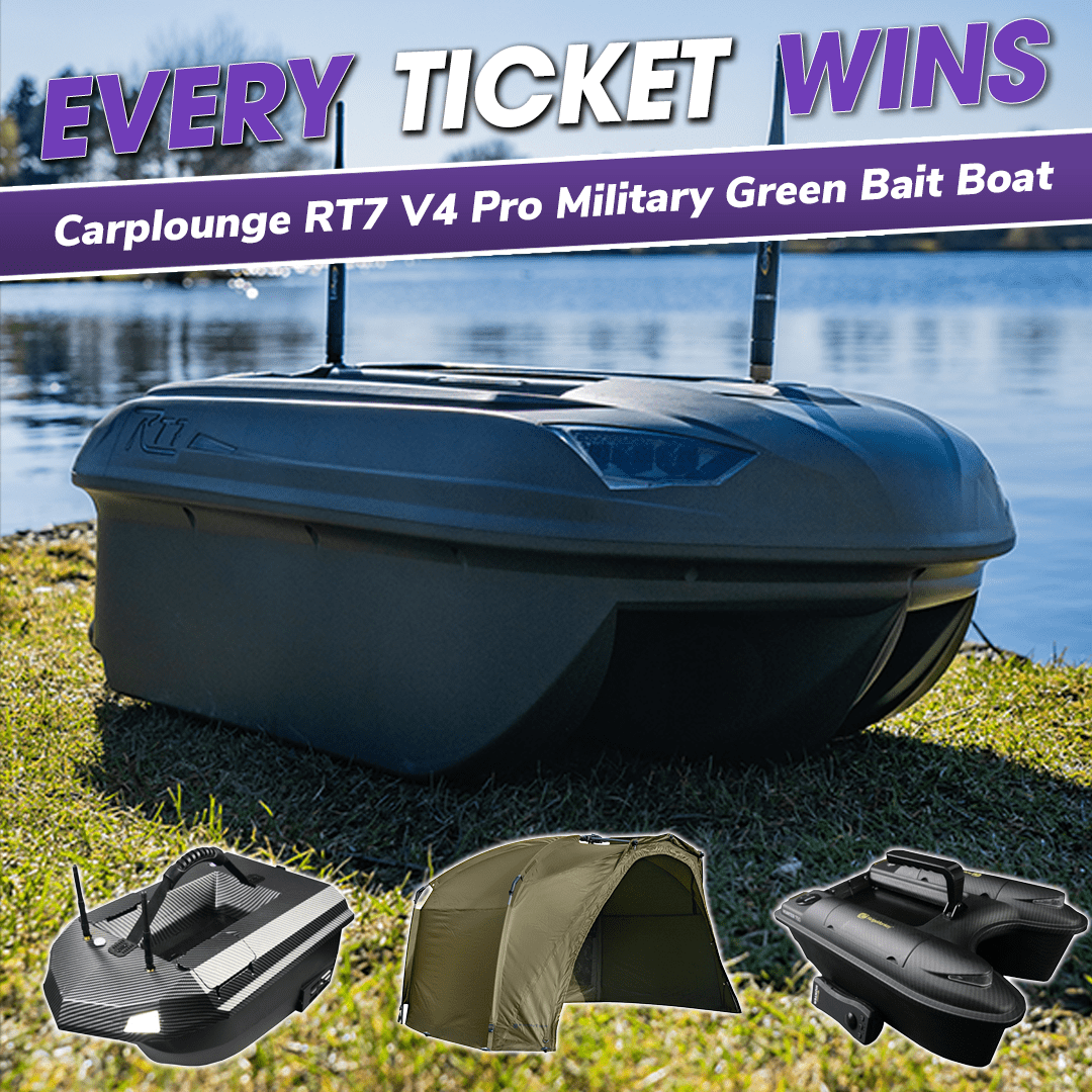 Carplounge RT7 V4 Pro Military Green Bait Boat - EVERY TICKET WINS ...