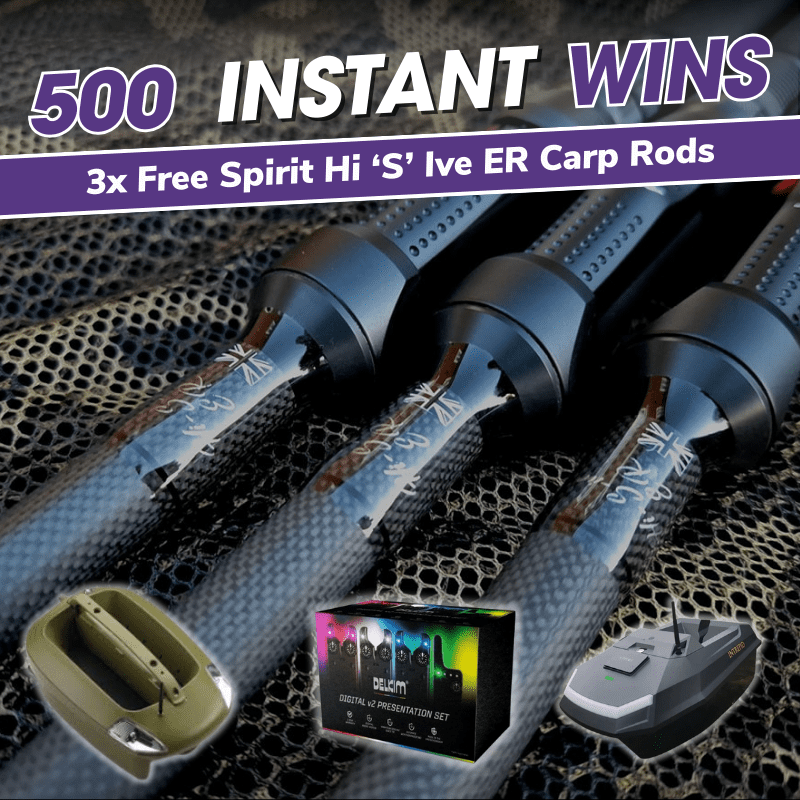 3x Free Spirit Hi ‘S’ Ive ER 50mm Carp Rods - 12ft 3.5lb - Capital Carp ...