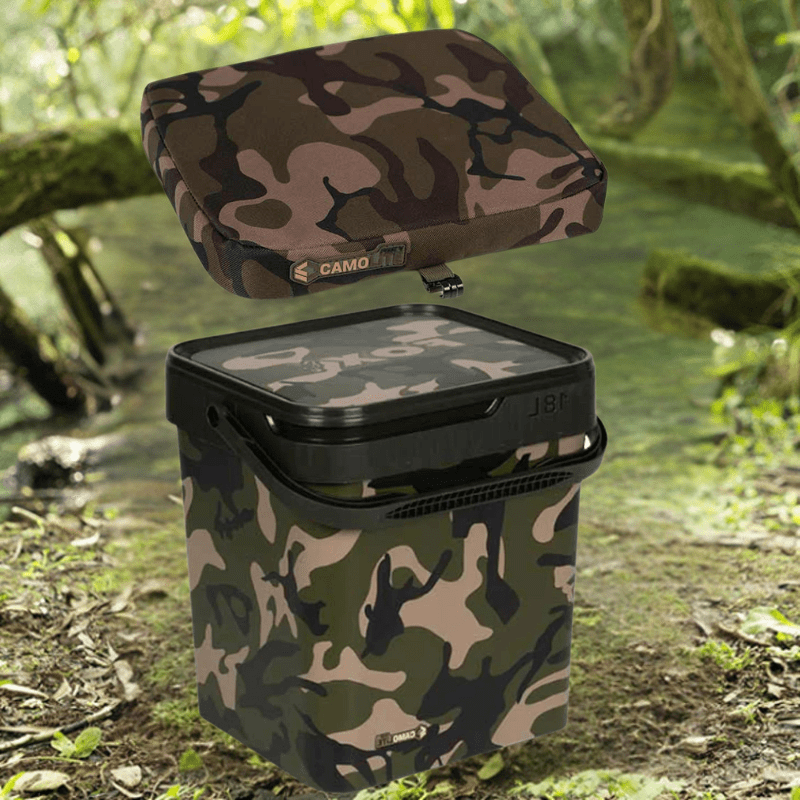 Fox Camo Bucket 18L & Fox Camolite Bucket Cushion - AUTO DRAW - Capital ...