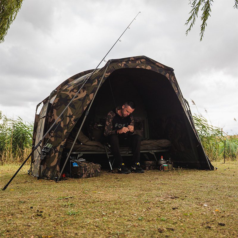 NEW Fox Frontier II XL Camo Bivvy - AUTO DRAW - Capital Carp Competitions